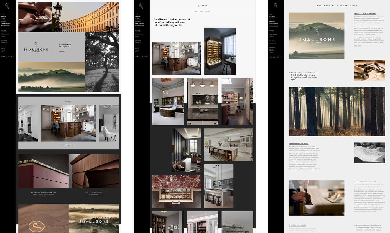 Repositioning for Smallbone of Devizes, luxury kitchens - Deep London