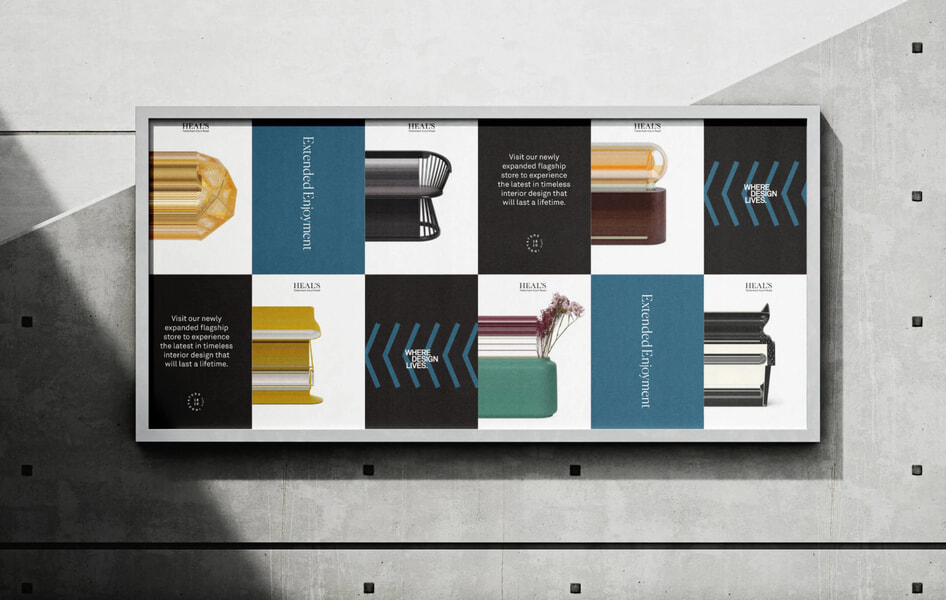 Heal's Extended Enjoyment OOH campaign design - Deep - Creative Design ...